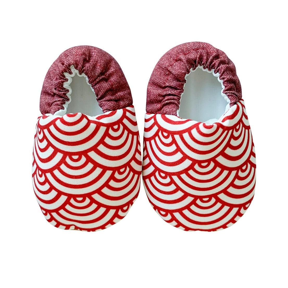 Red Scallop Mini Shoes – Pepper & Mint